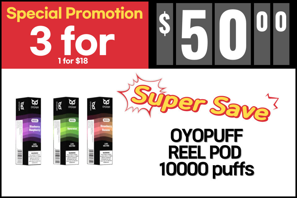 OYOPUFF Reel Pod 10000 – Urban Vape Shop New Zealand