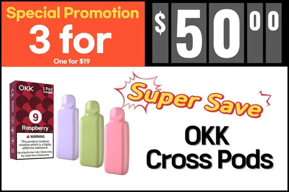 OKK Vape Pod – 5000 Puffs | Buy 3 for $45 Deal – Urban Vape Shop New ...